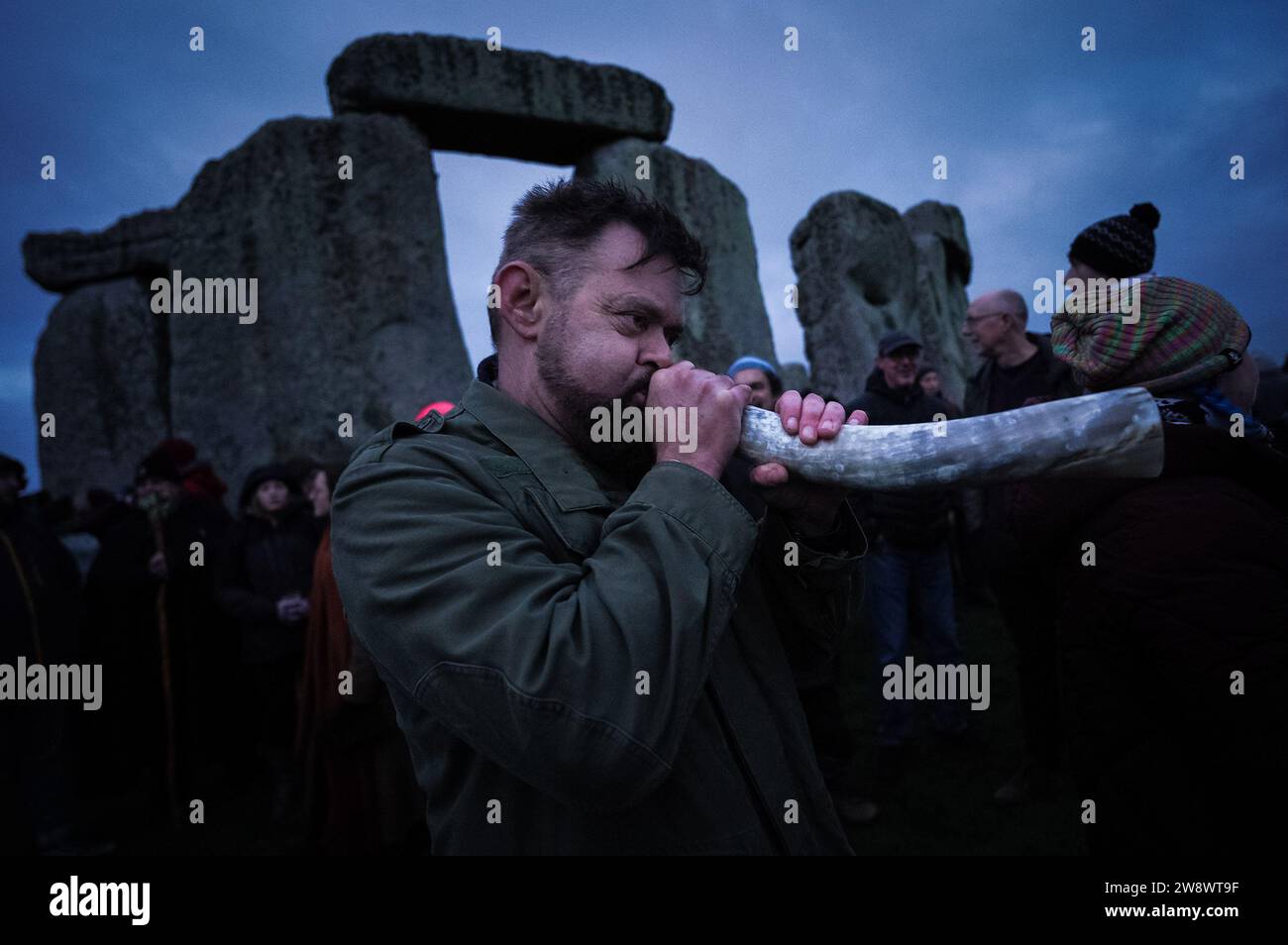 Wiltshire, UK. 22nd December 2023. Winter Solstice celebrations at ...