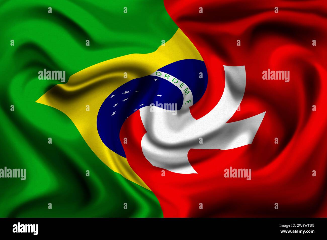 BRAZIL AND SWITZERLAND FLAG Stock Photo - Alamy