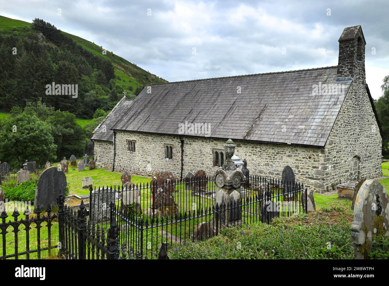 Exterior of St Davids Old Church, Llanwrtyd Wells, Powys, Wales, UK ...