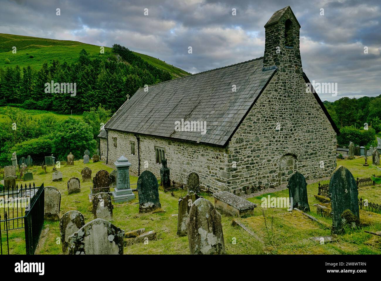 Exterior of St Davids Old Church, Llanwrtyd Wells, Powys, Wales, UK ...