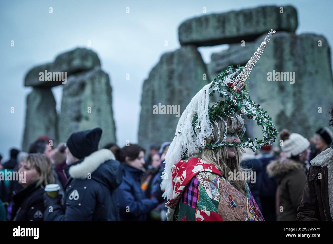 Wiltshire, UK. 22nd December 2023. Winter Solstice celebrations at ...