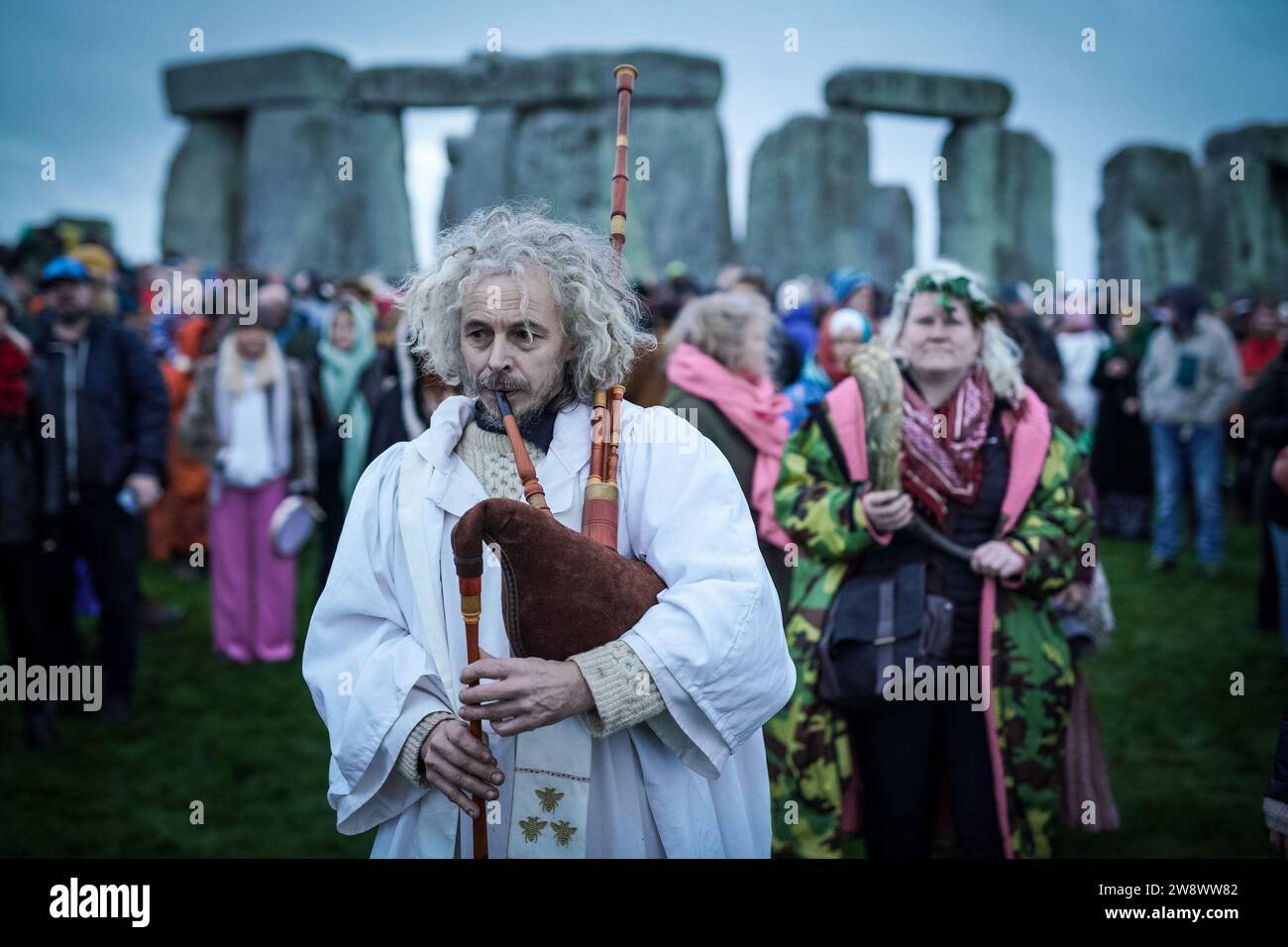 Wiltshire, UK. 22nd December 2023. Winter Solstice celebrations at ...