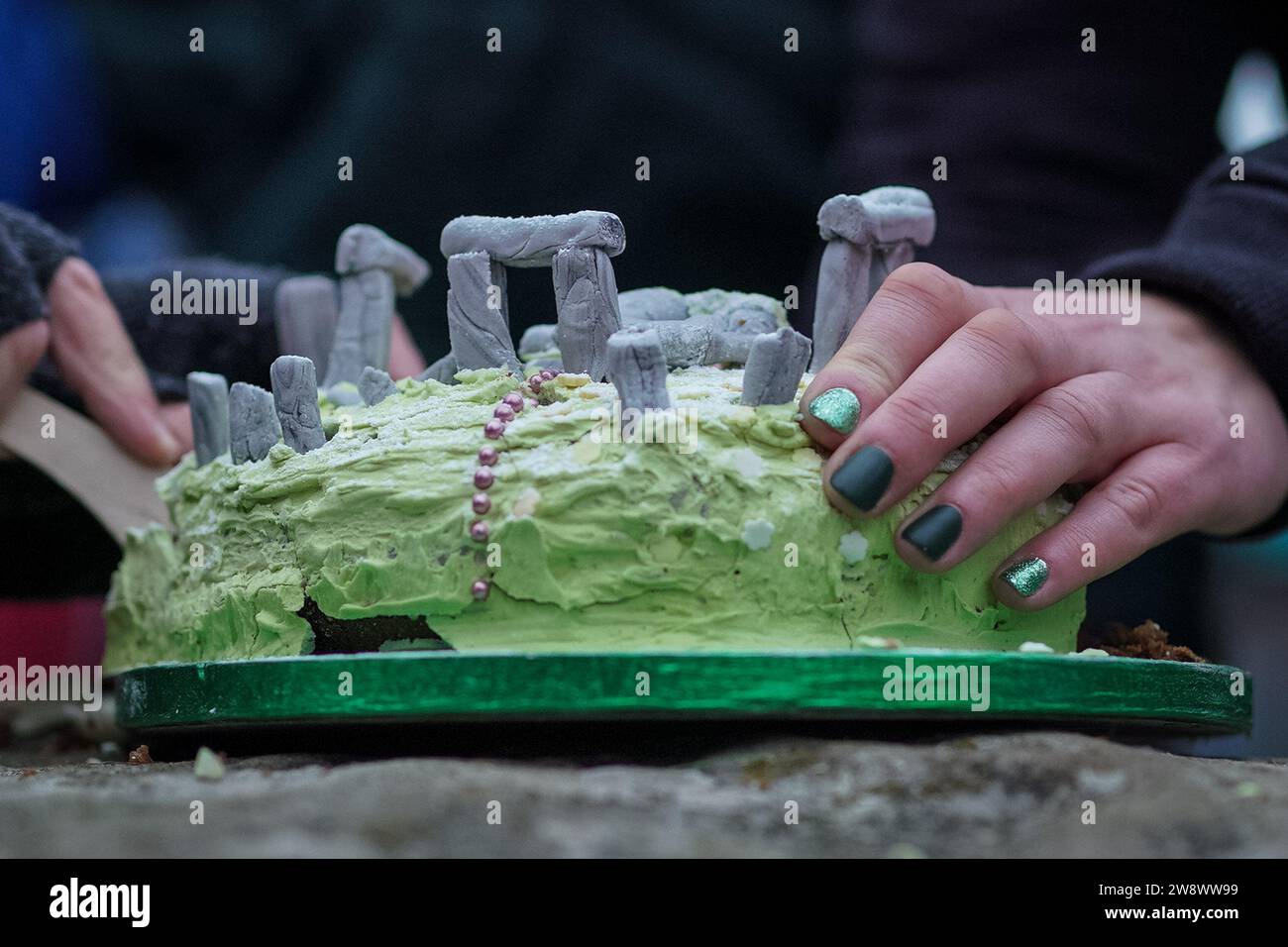 Wiltshire, UK. 22nd December 2023. Cake celebrations are served up ...