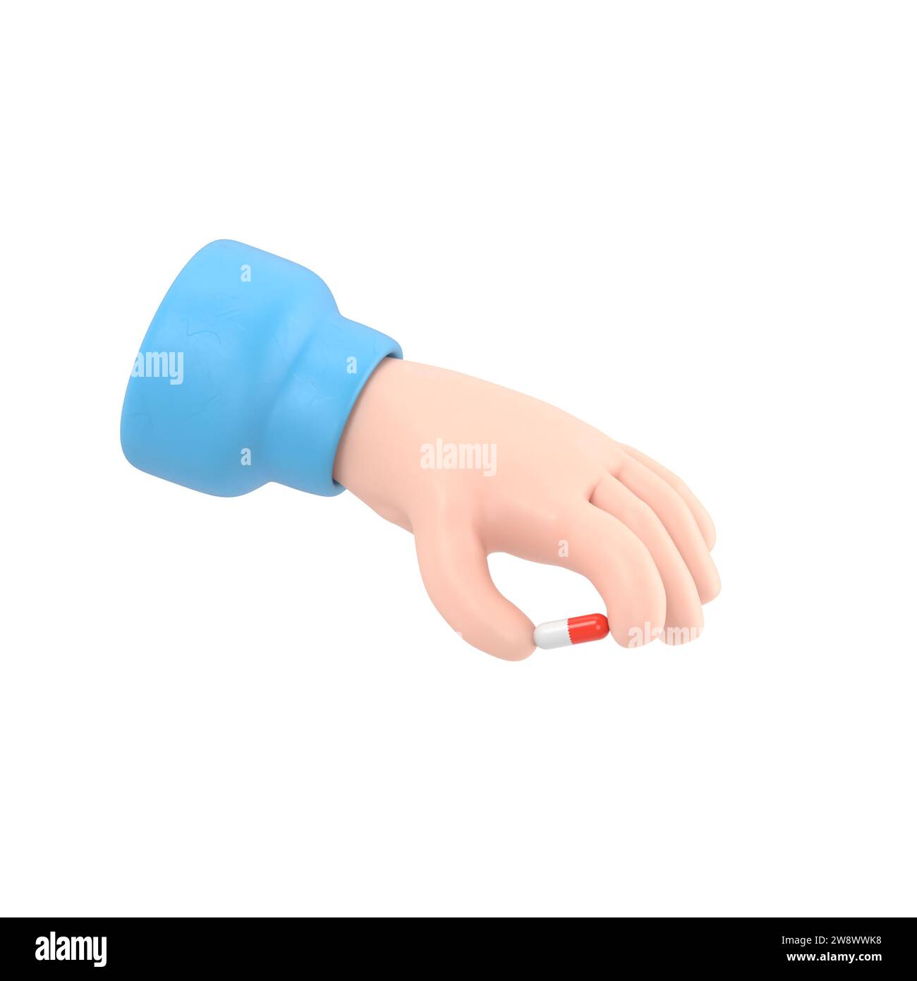 Pills in hand. Doctor hold of capsule fingers. Take painkillers ...