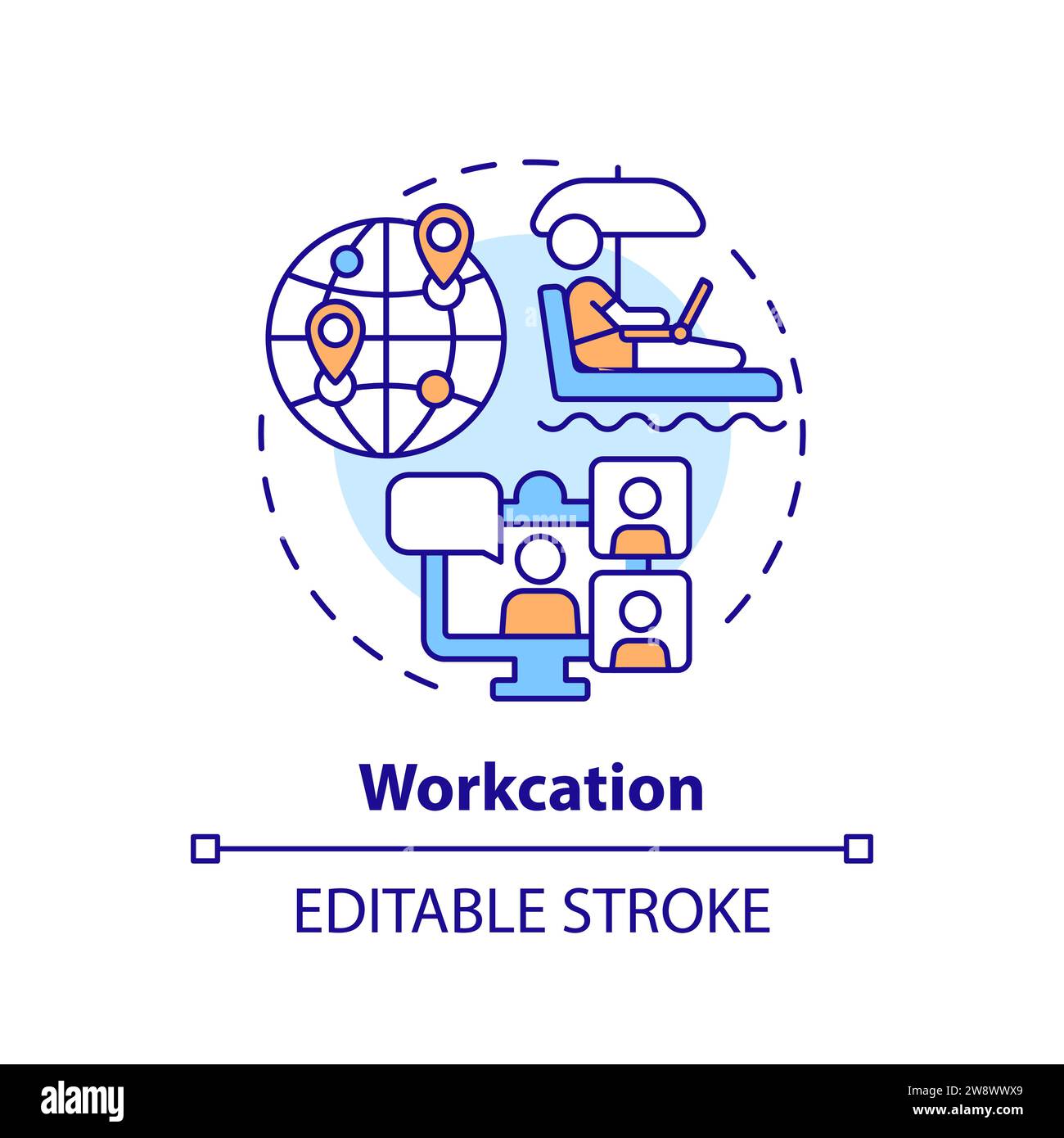 Workcation Cut Out Stock Images & Pictures - Alamy