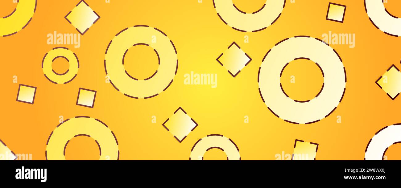 YELLOW BACKGROUND WITH GEOMETRIC SHAPES Stock Vector Image & Art - Alamy