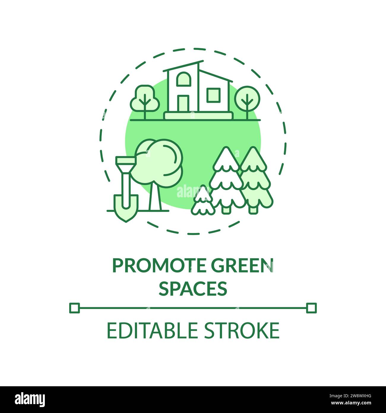 Green spaces and environment Stock Vector Images - Alamy