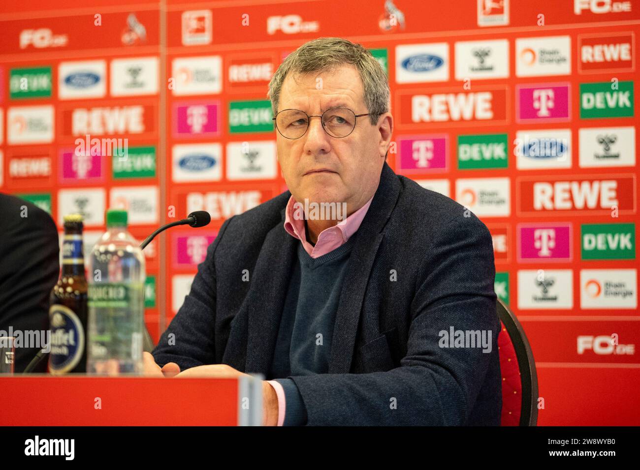 Koeln, Deutschland. 22nd Dec, 2023. Werner Wolf (Pr?sident, 1.FC K?ln) bei der Pressekonferenz ...