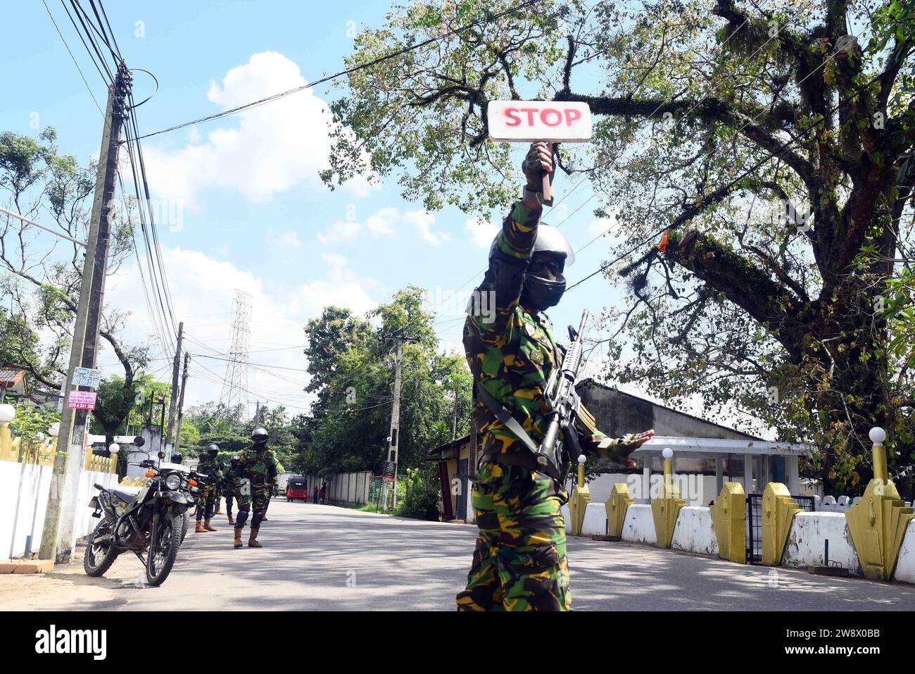 Colombo, Sri Lanka. 22nd Dec, 2023. Members of the Sri Lankan police's ...