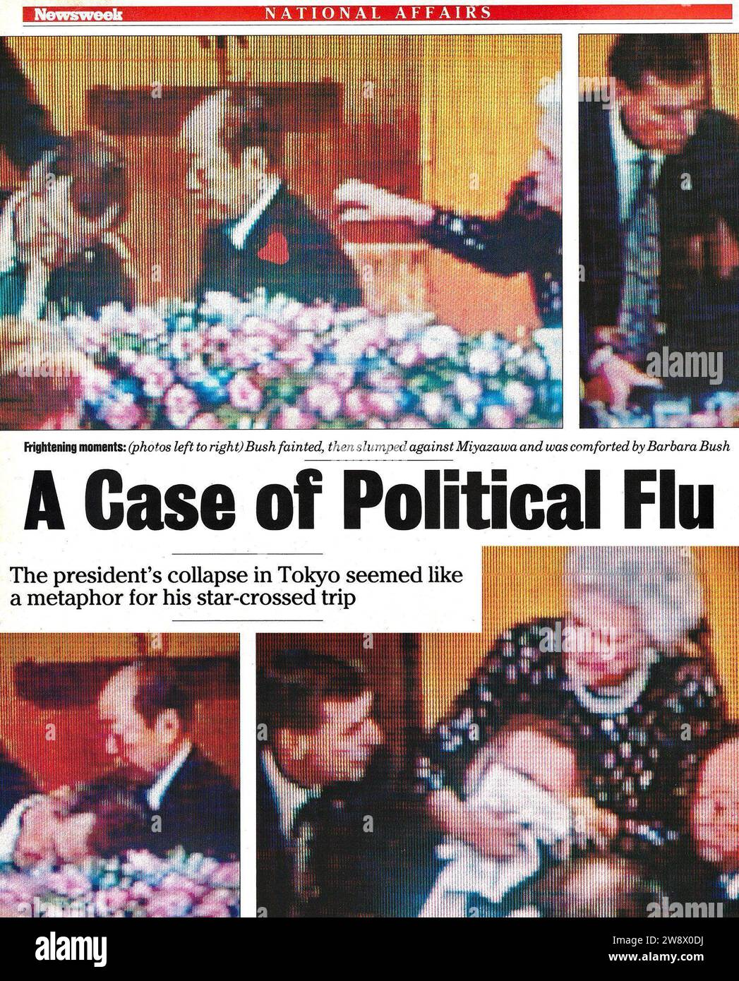 Newsweek/National Affairs, on Jan 8, 1992, then US President George HW ...