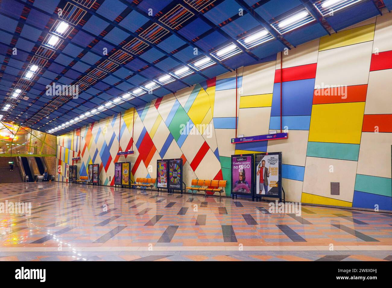 Portugal, Lisbon, Olaias metro station is among the 10 most beautiful ...