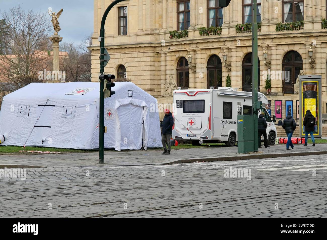 Prague. 22nd Dec, 2023. This photo taken on Dec. 22, 2023 shows a ...
