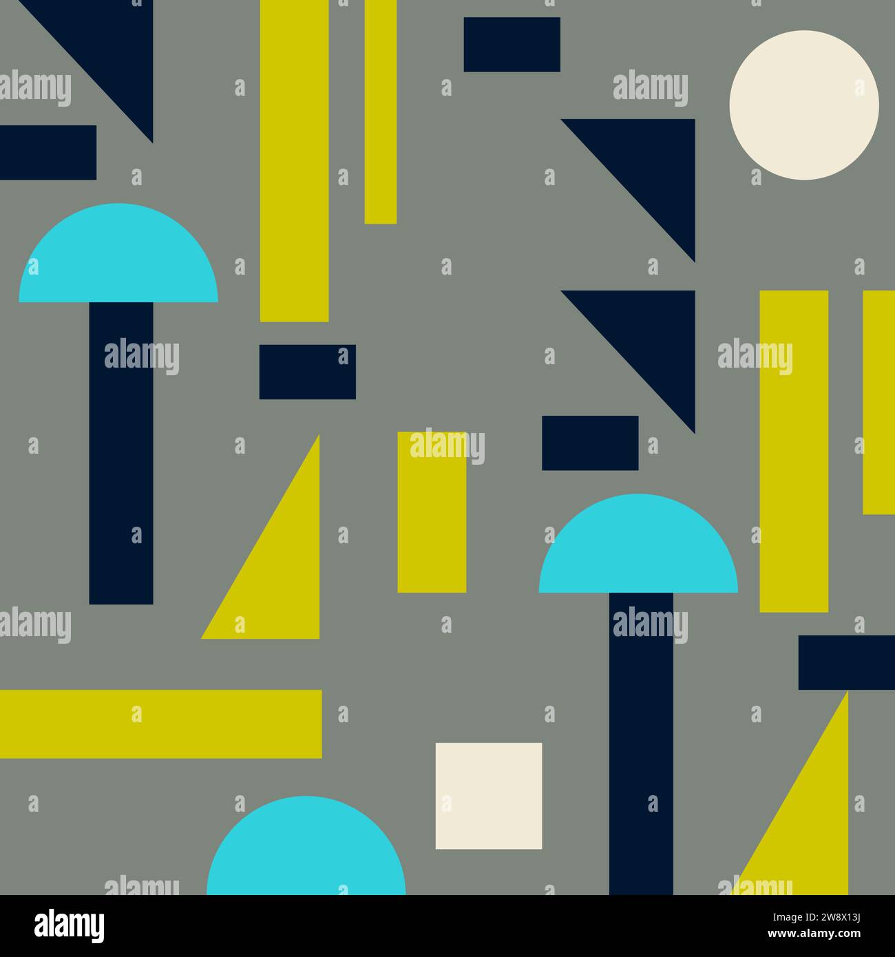 Color blocks seamless patterns with variated shapes blue neon green and ...