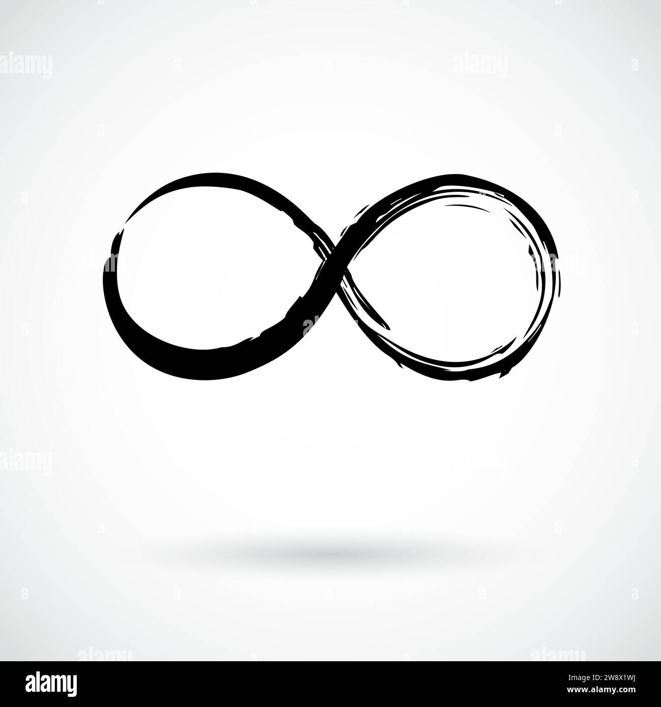 Infinity icon. Doodle whimsical flourish. Contemporary business ...