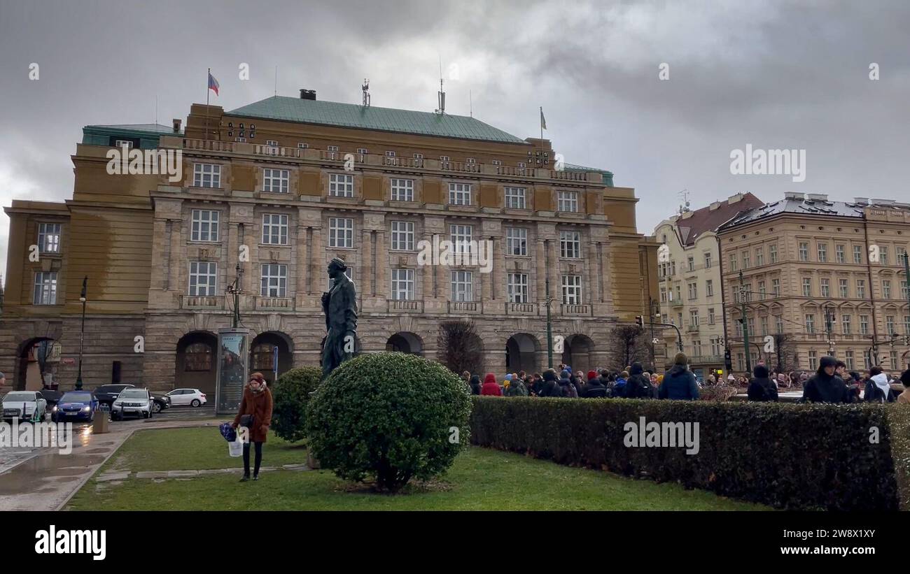 Screen grab taken from PA Video of Charles University in Prague, Czech ...