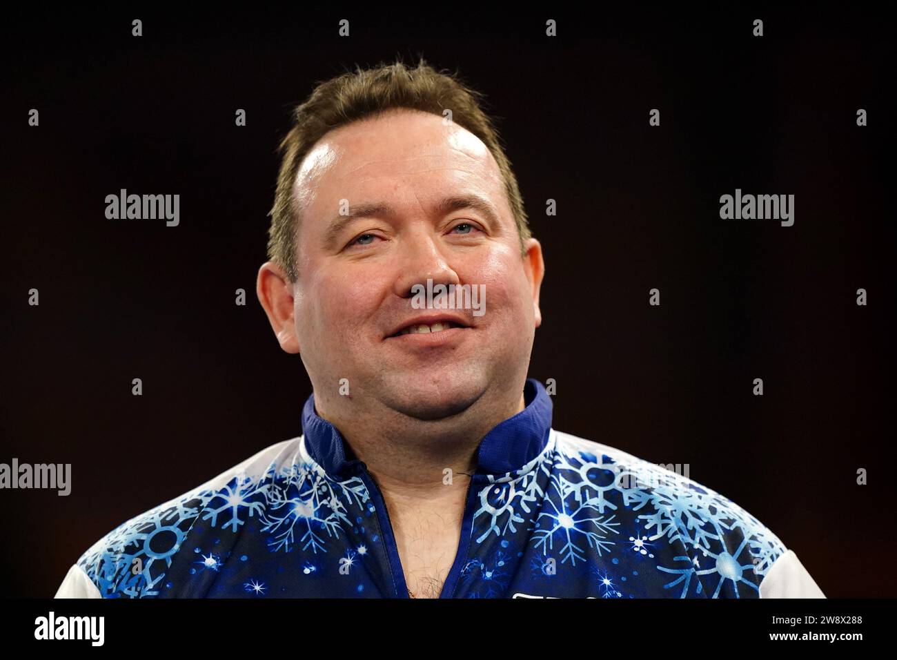 Brendan Dolan in action against Mickey Mansell (not pictured) on day ...