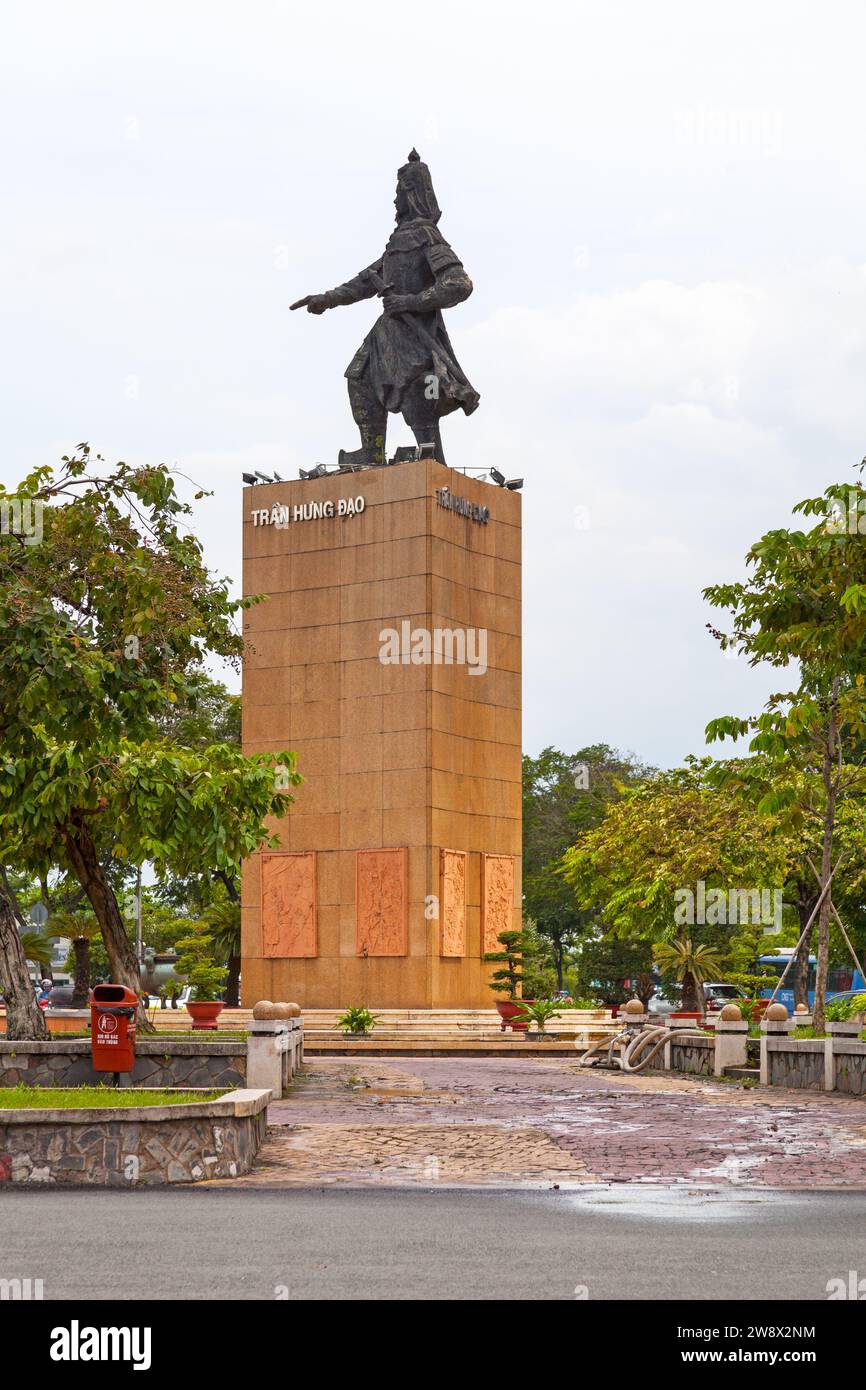 Ho Chi Minh City, Vietnam - August 24 2018: Bronze statue of Tran Hung ...