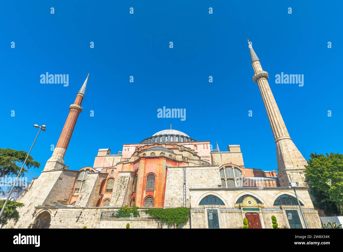Hagia Sophia Mosque of Istanbul, Turkey. A renowned architectural ...