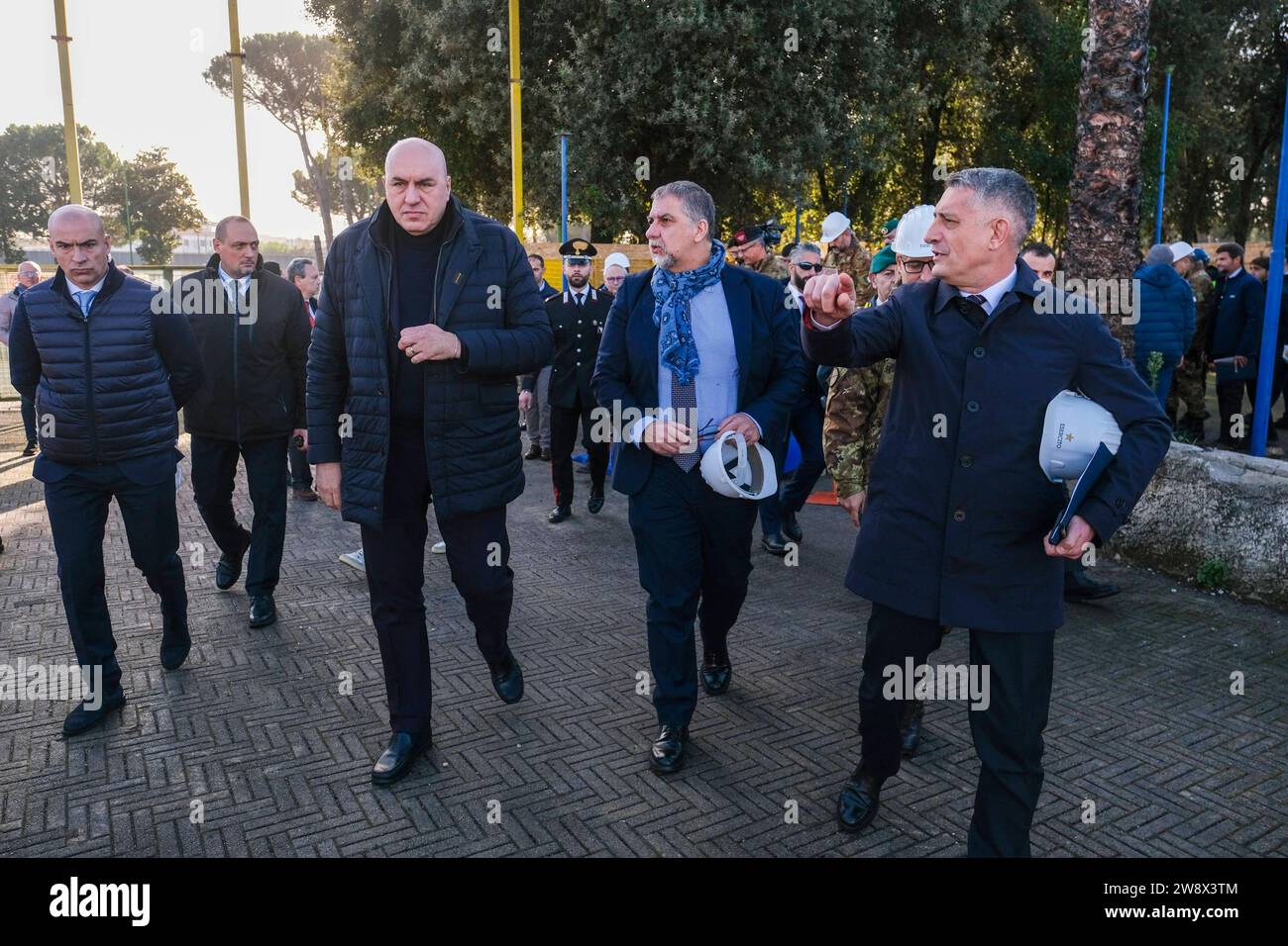 Guido Crosetto in Caivano Italian Defence Minister Guido Crosetto ...
