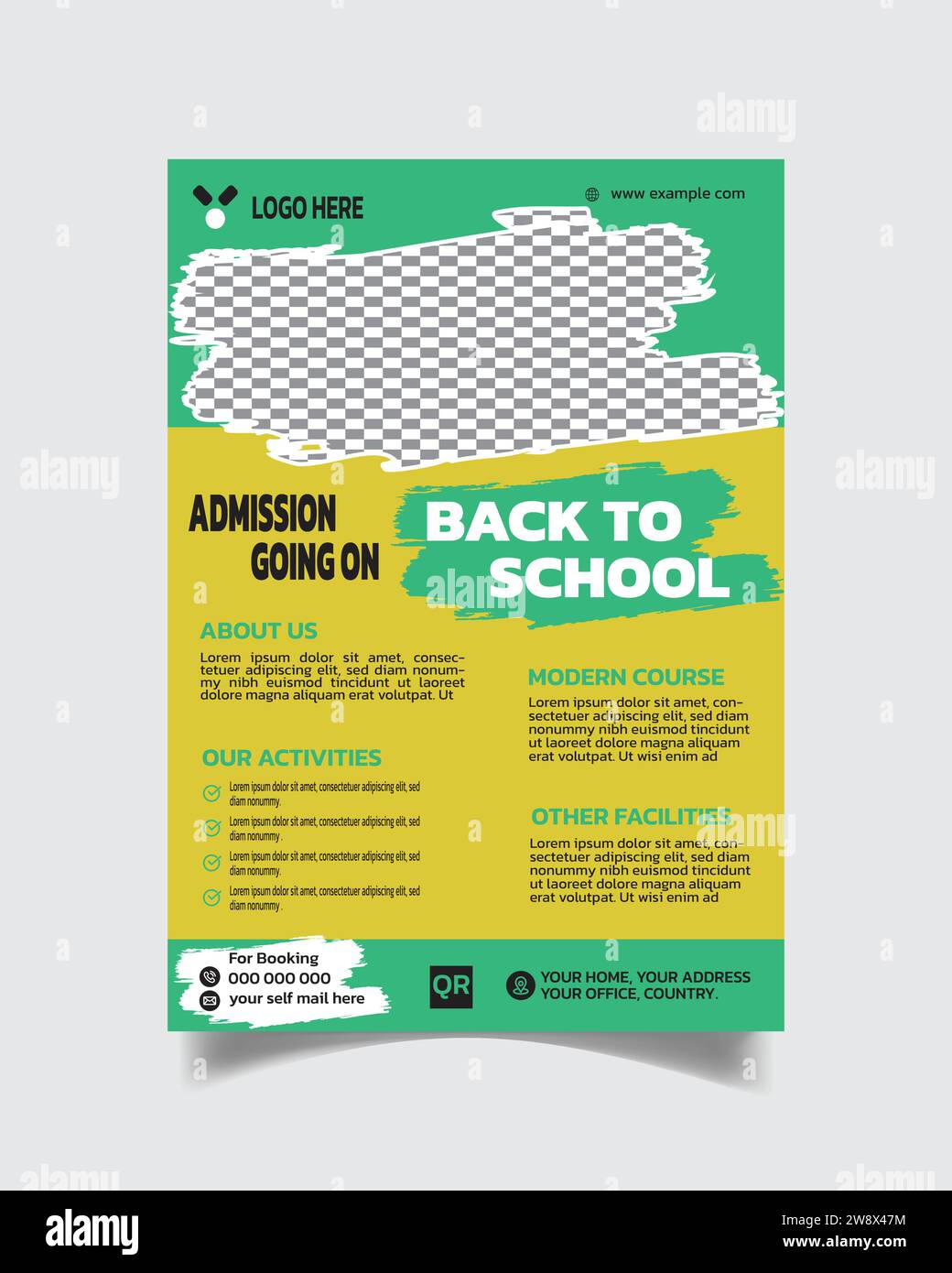 Back To School Creative Flyer Design and Kids School Admission Poster ...