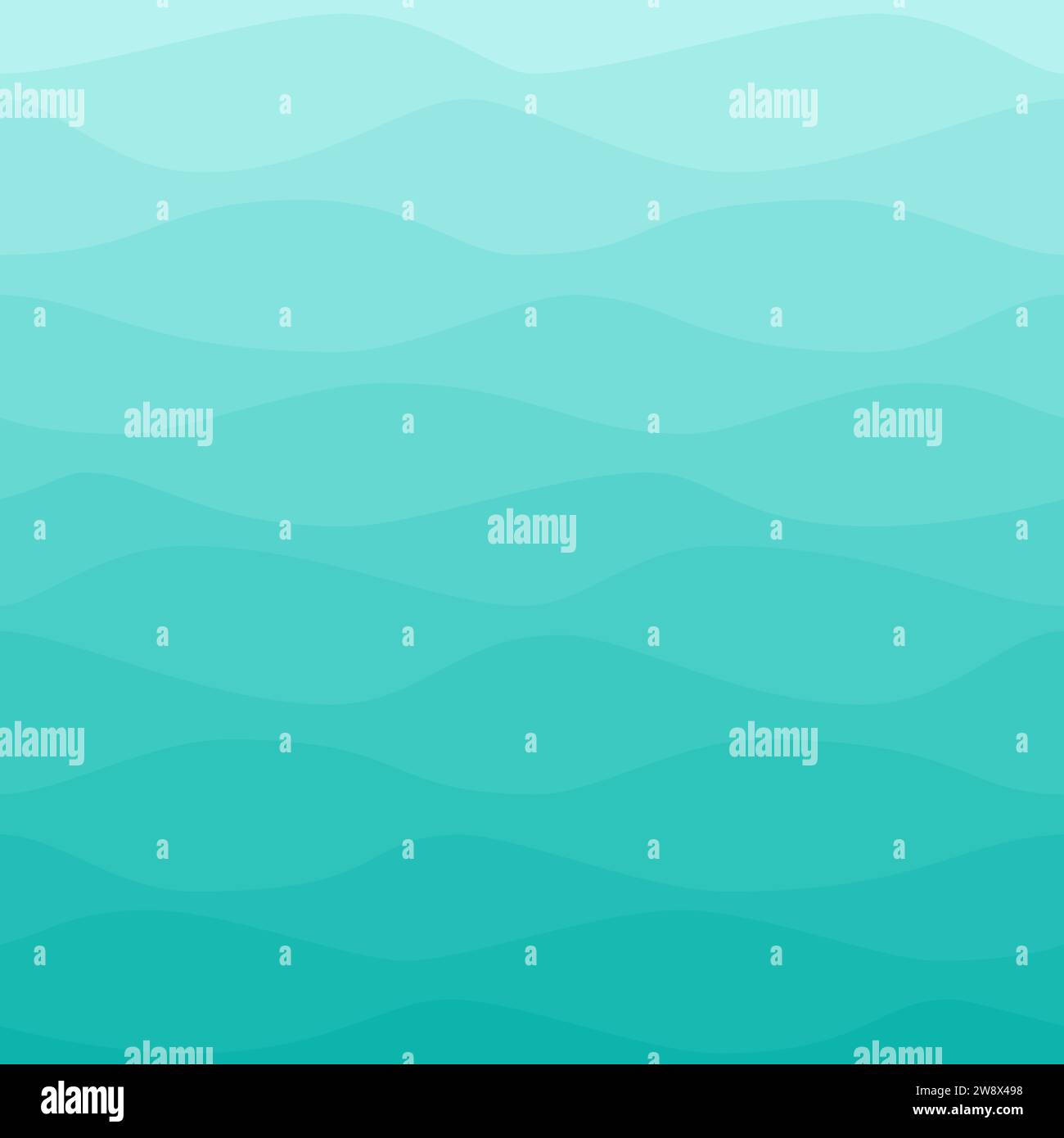 Sea water wavy blue gradient nautical background. Vector illustration ...