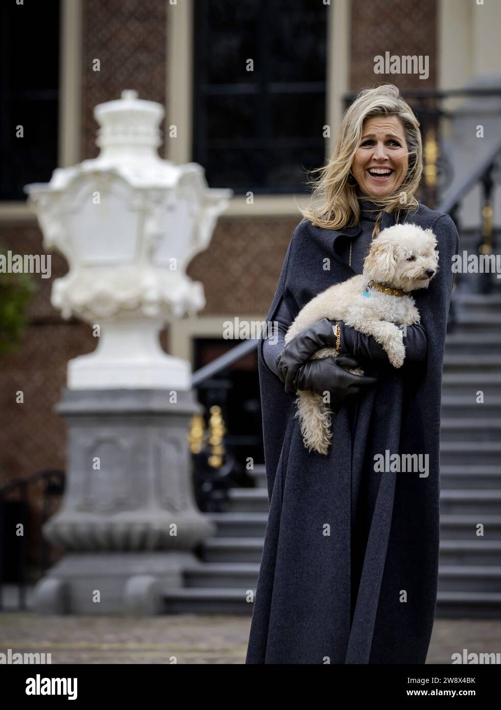 THE HAGUE - Netherlands, 22/12/2023, Queen Maxima and dog Mambo during ...