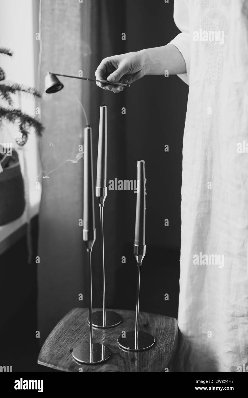 Decorations inspiration Black and White Stock Photos & Images - Alamy