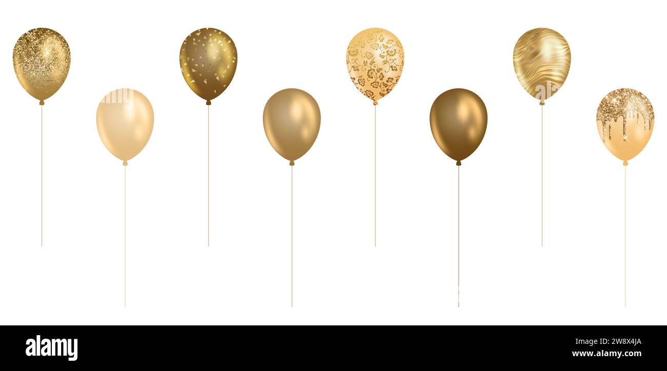 Sparkle and shine with Glitter Balloons Clipart. Elevate your designs ...