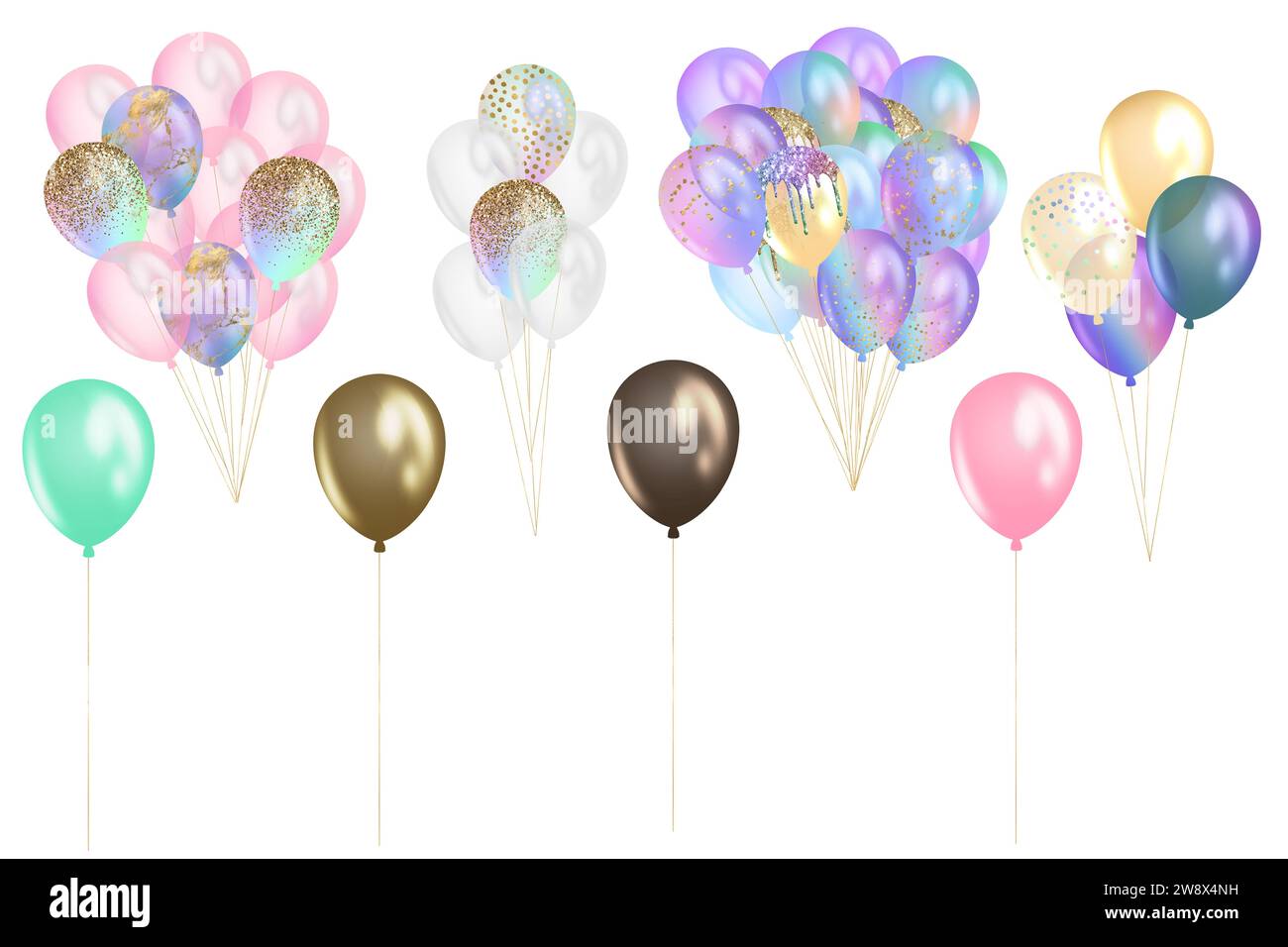 Immerse yourself in the enchantment of our iridescent rainbow balloons ...
