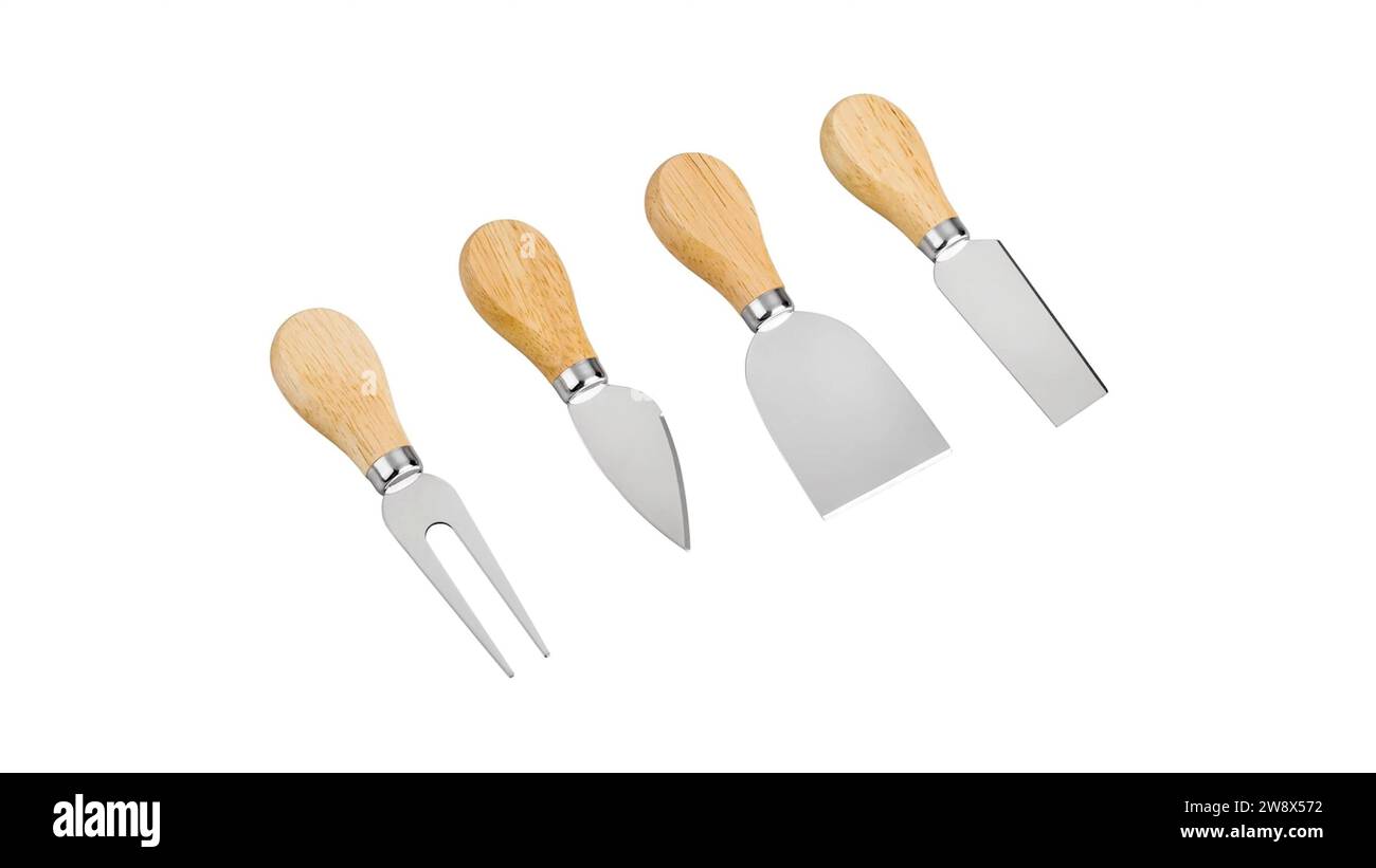 Cutting soft cheese with a specialized stainless steel Cheese Knife ...