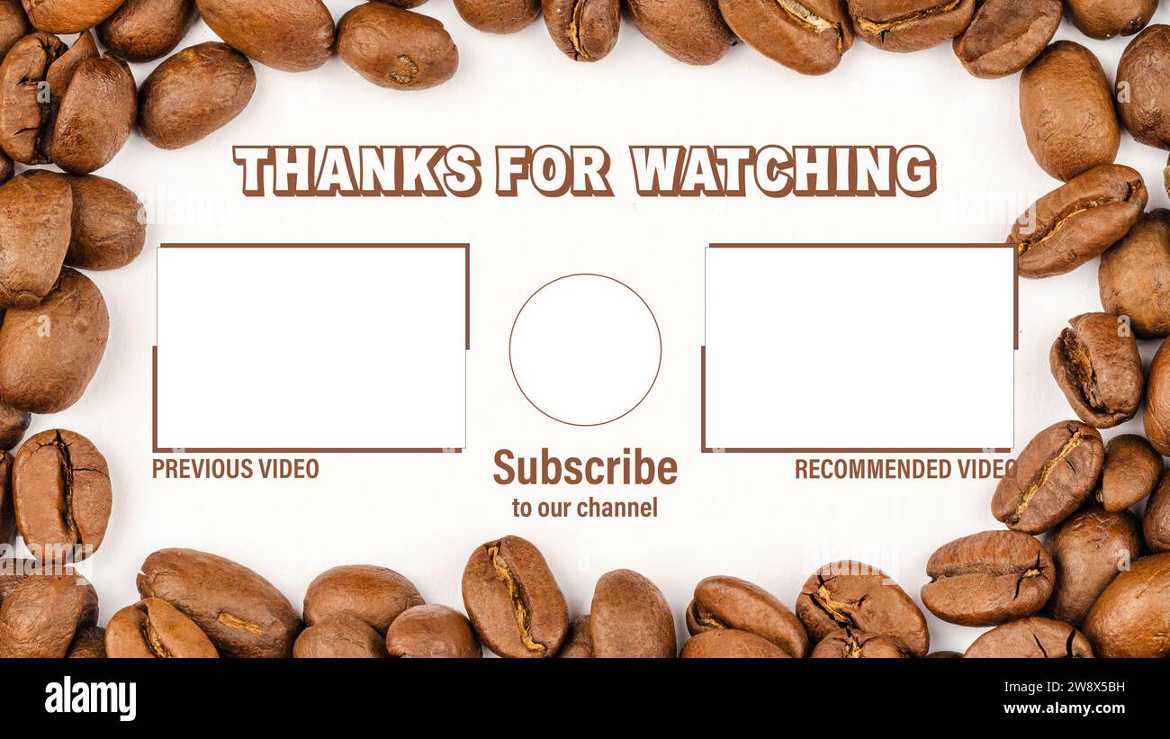 Thank you for watching end screen for YouTube - outro card for the ...