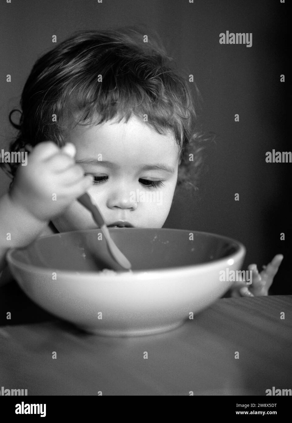 Kids happy face closeup Black and White Stock Photos & Images - Alamy