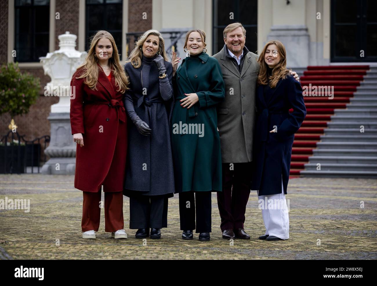 THE HAGUE - Netherlands, 22/12/2023, King Willem-Alexander and Queen ...