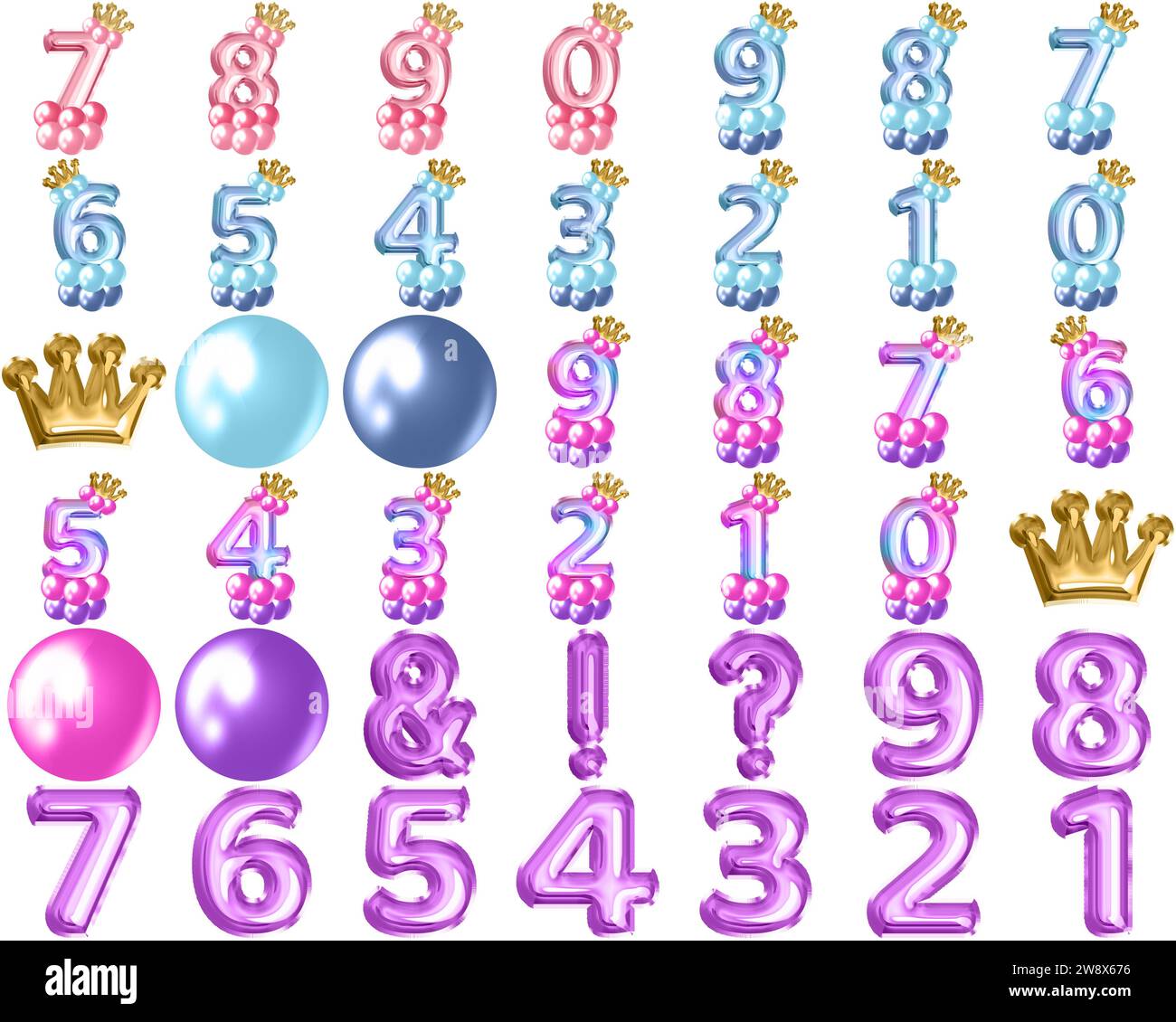 Purple Foil Balloon Alphabet - Regal Elegance Stock Photo - Alamy