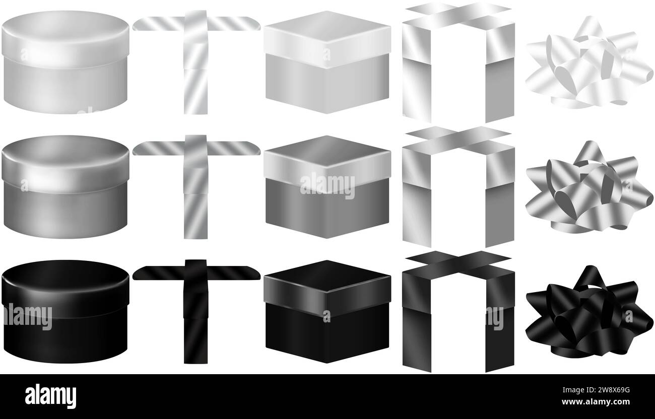 Black orange gift box Cut Out Stock Images & Pictures - Alamy