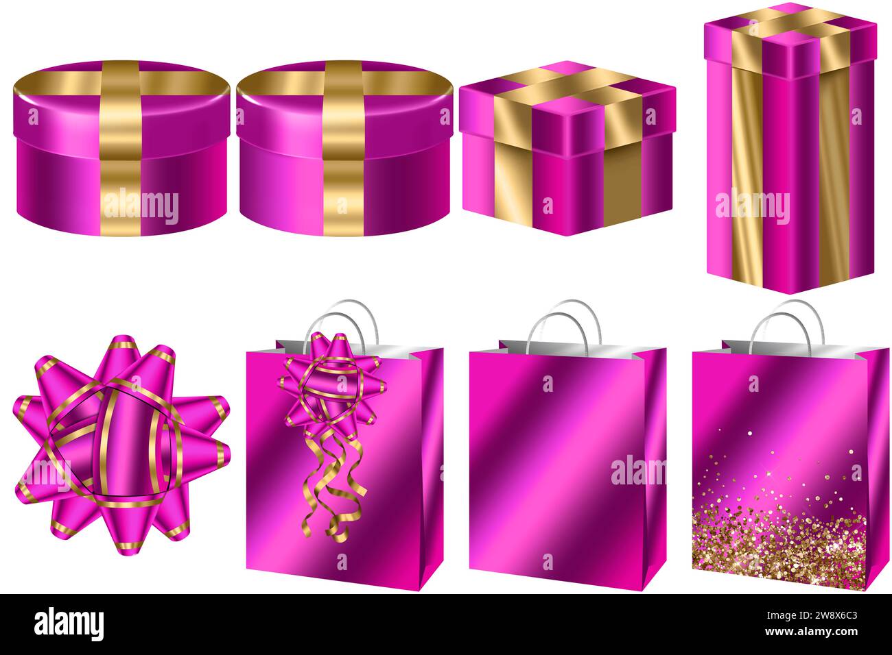 Explore our stunning Hot Pink Gift Clipart collection, perfect for ...