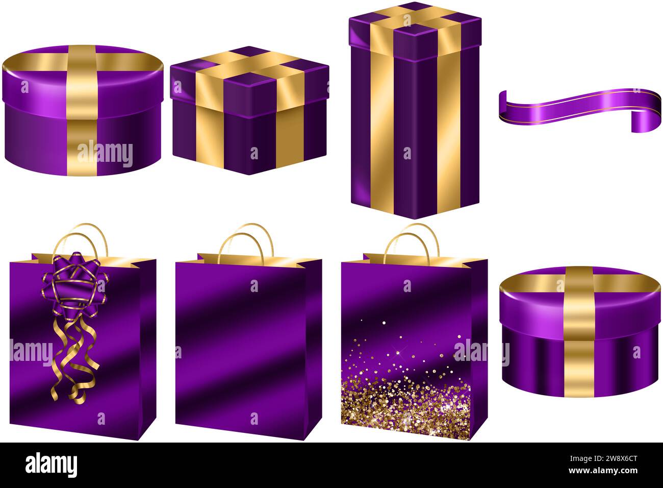 A gift of purple and gold: Regal splendor Stock Photo - Alamy
