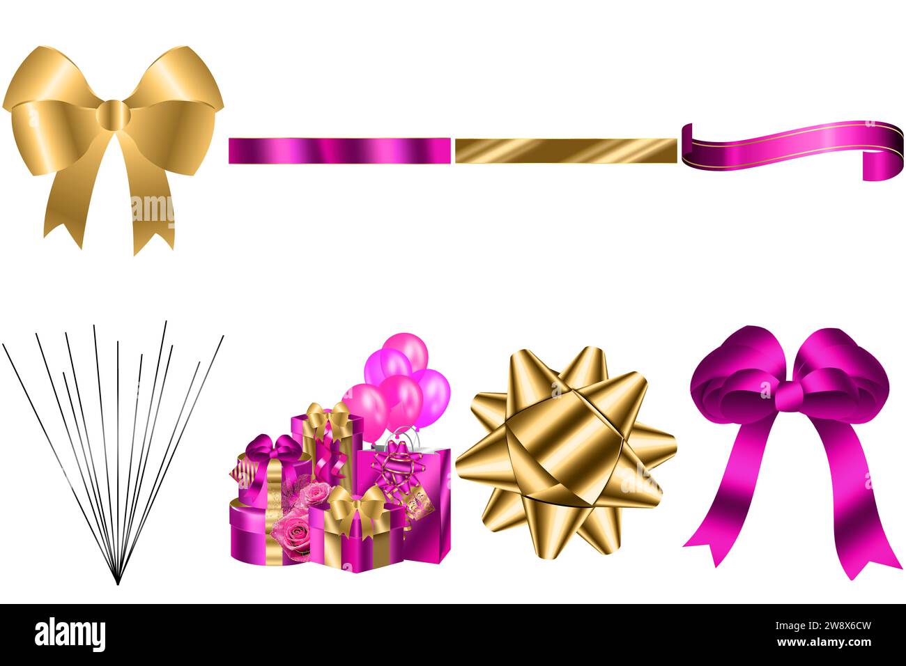 Explore our stunning Hot Pink Gift Clipart collection, perfect for ...