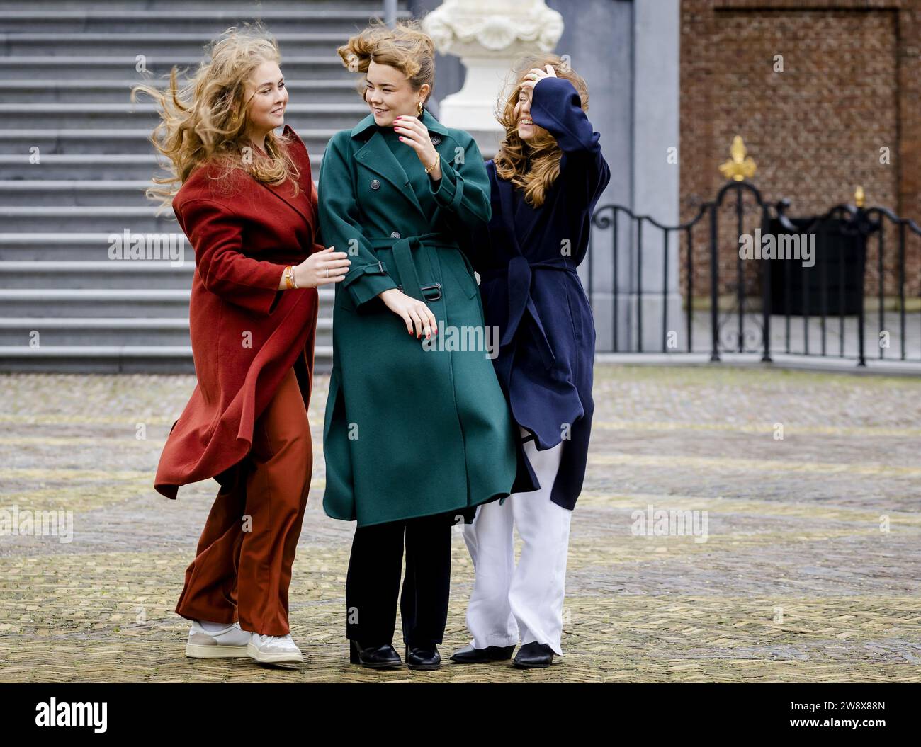 THE HAGUE - Princess Amalia, Princess Ariane and Princess Alexia during ...