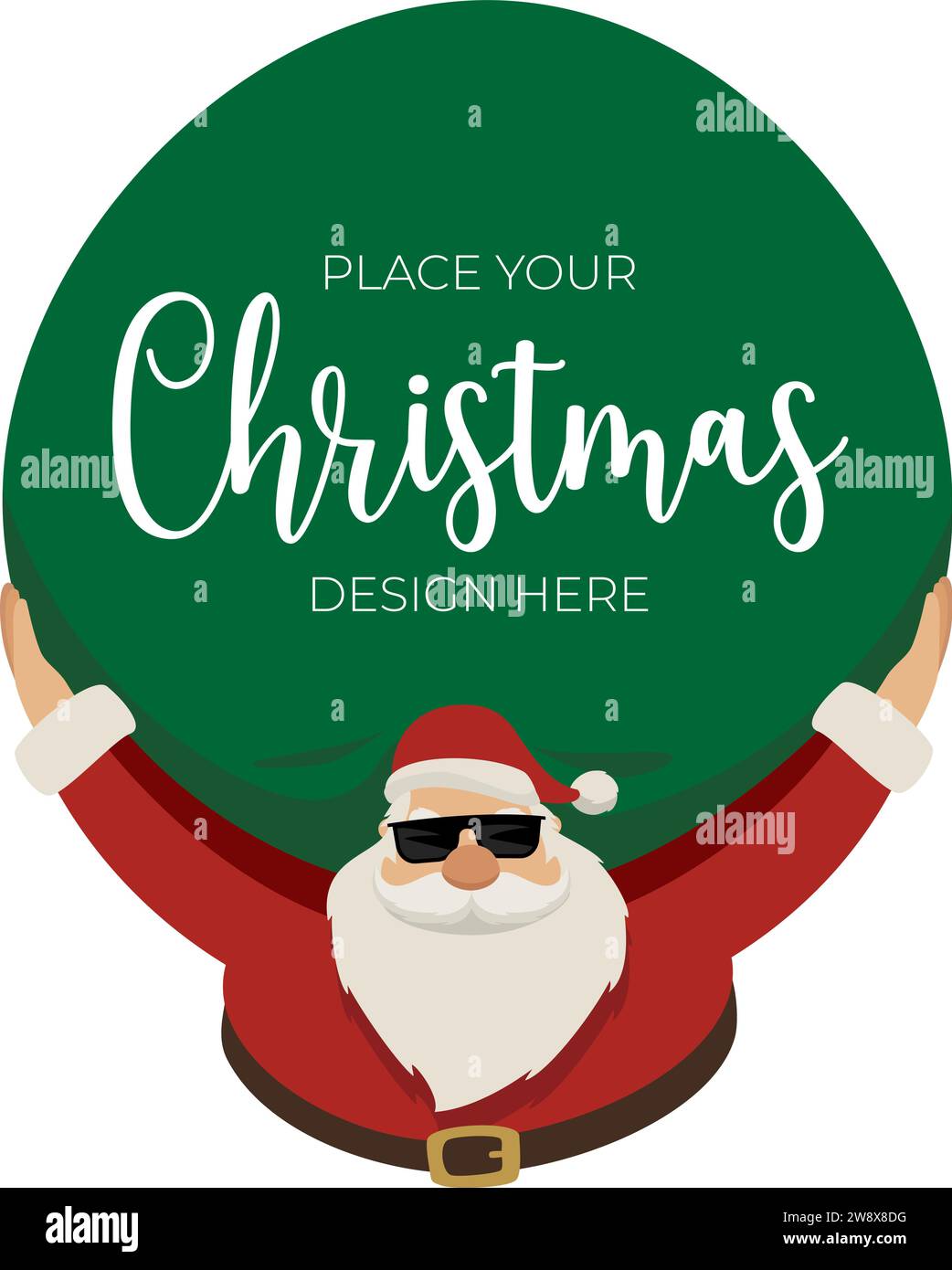 Santa claus glasses holding Stock Vector Images - Alamy