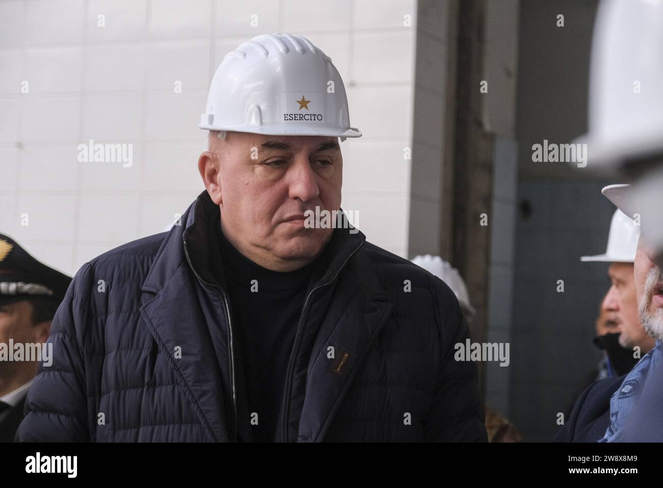 Napoli, Italy. 22nd Dec, 2023. Italian Defence Minister Guido Crosetto ...