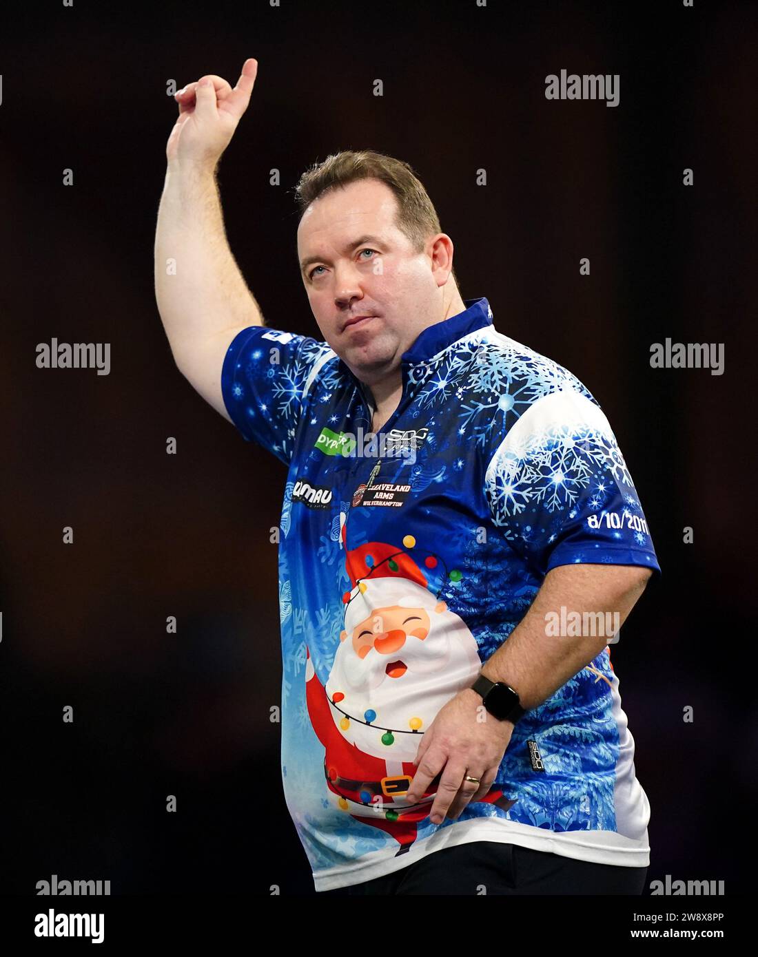 Brendan Dolan reacts during his match against Mickey Mansell (not ...
