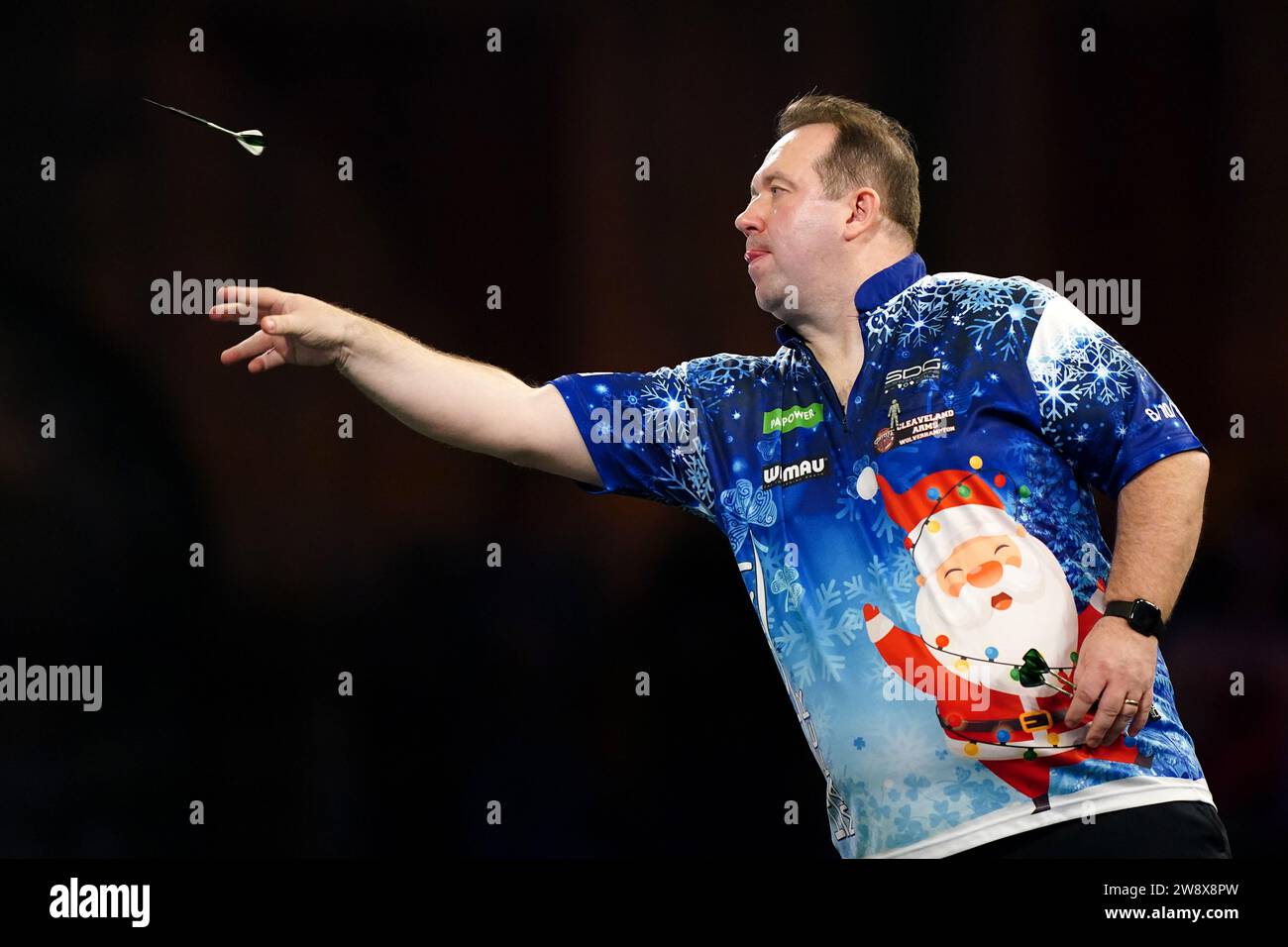 Brendan Dolan in action during his match against Mickey Mansell (not ...