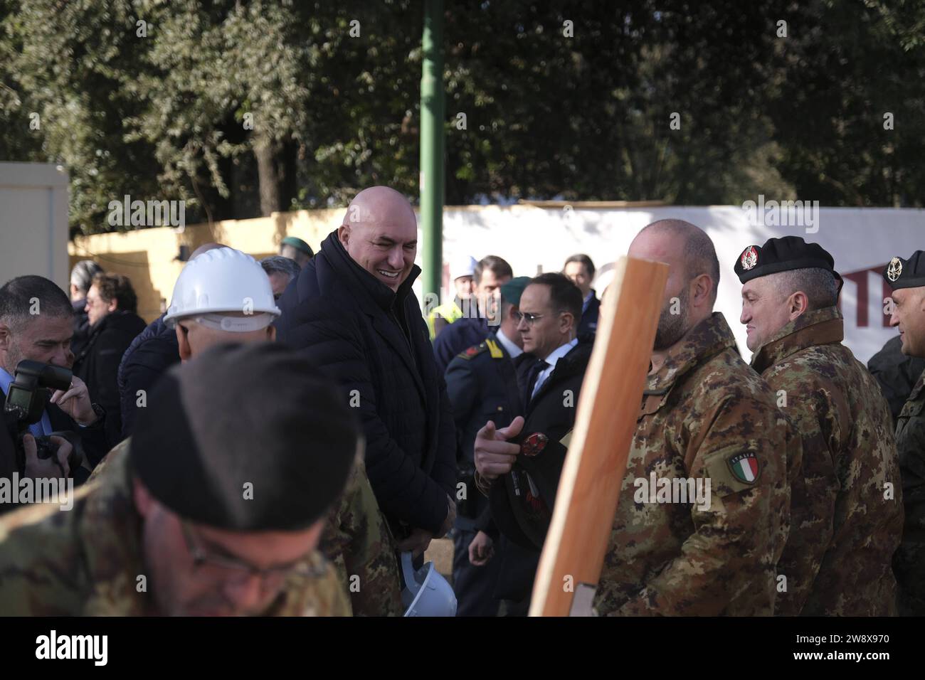 News - Italian Defence Minister Guido Crosetto in Caivano Italian ...