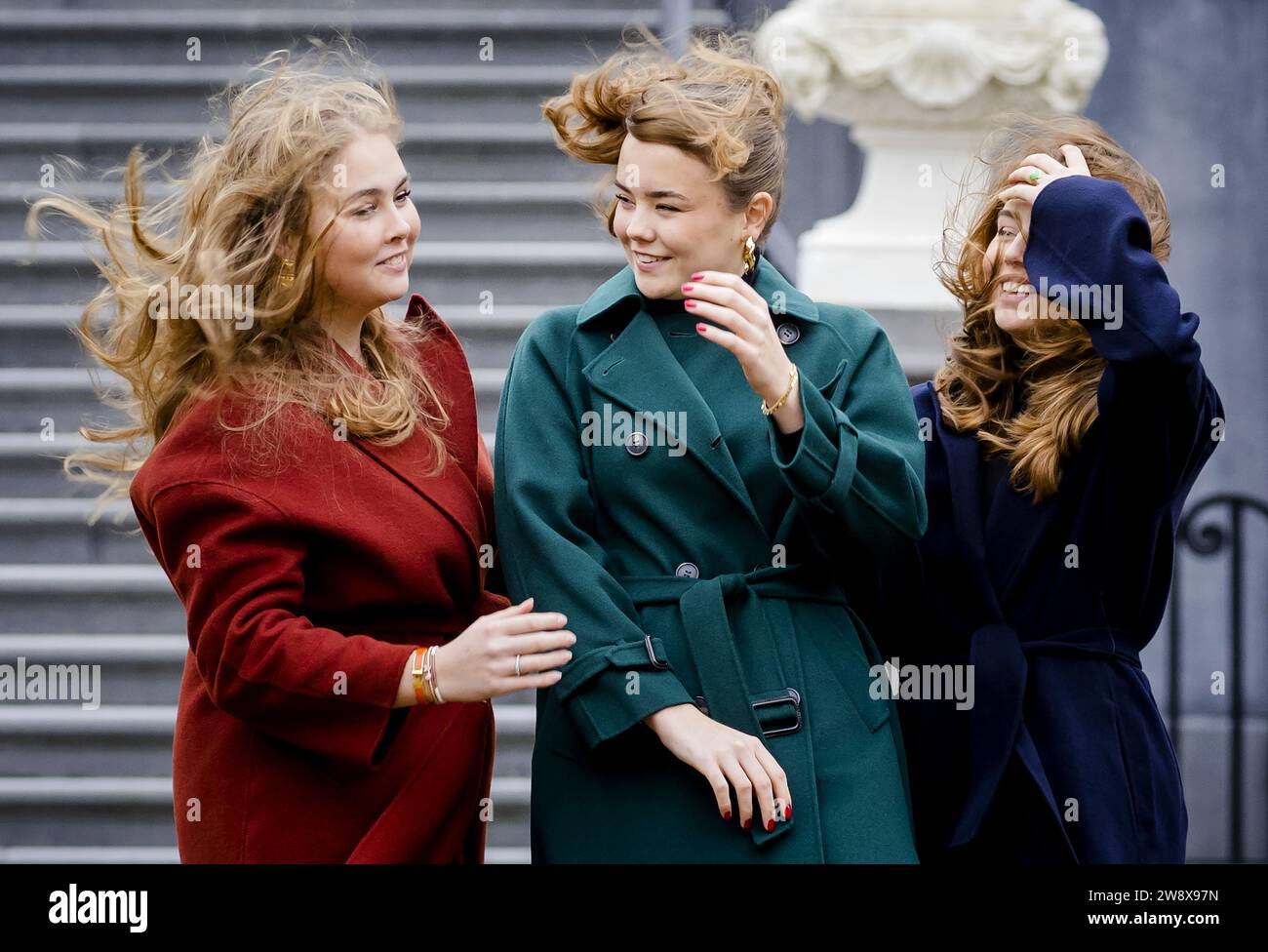 THE HAGUE - Princess Amalia, Princess Ariane and Princess Alexia during ...