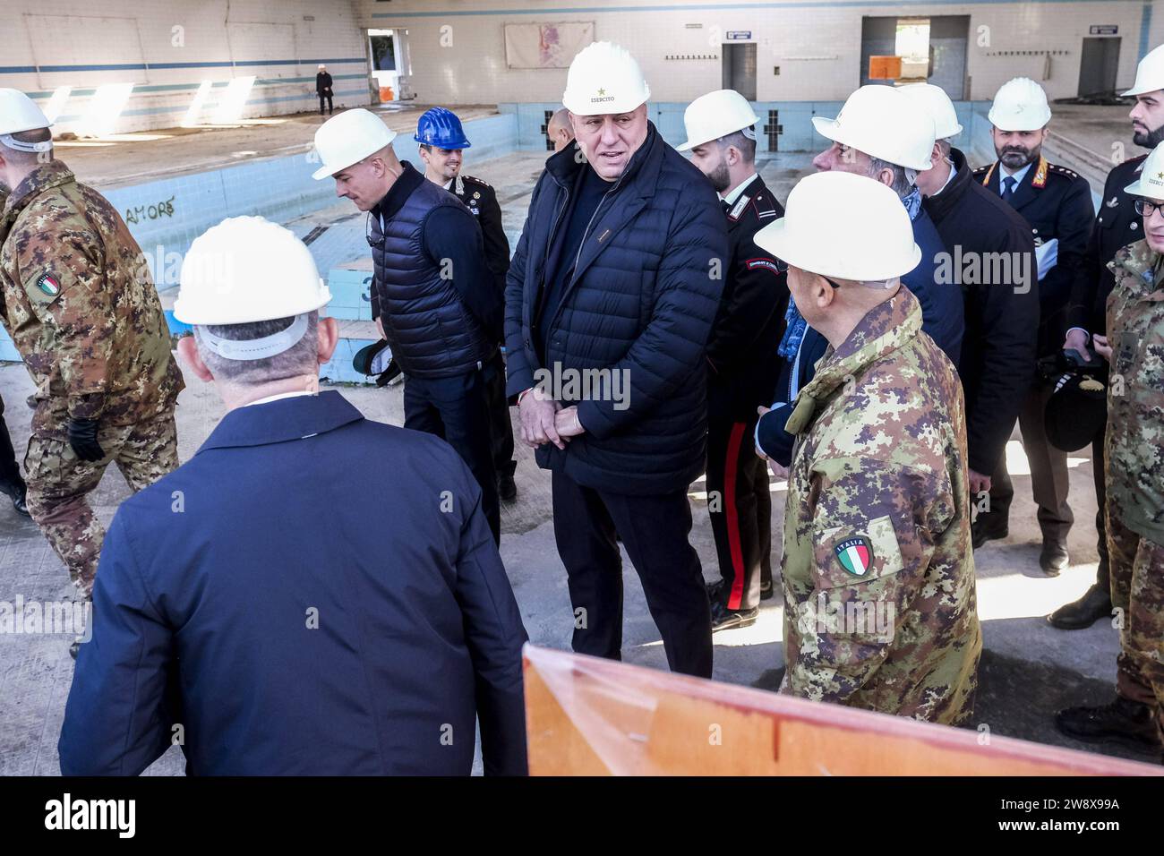 News - Italian Defence Minister Guido Crosetto in Caivano Italian ...