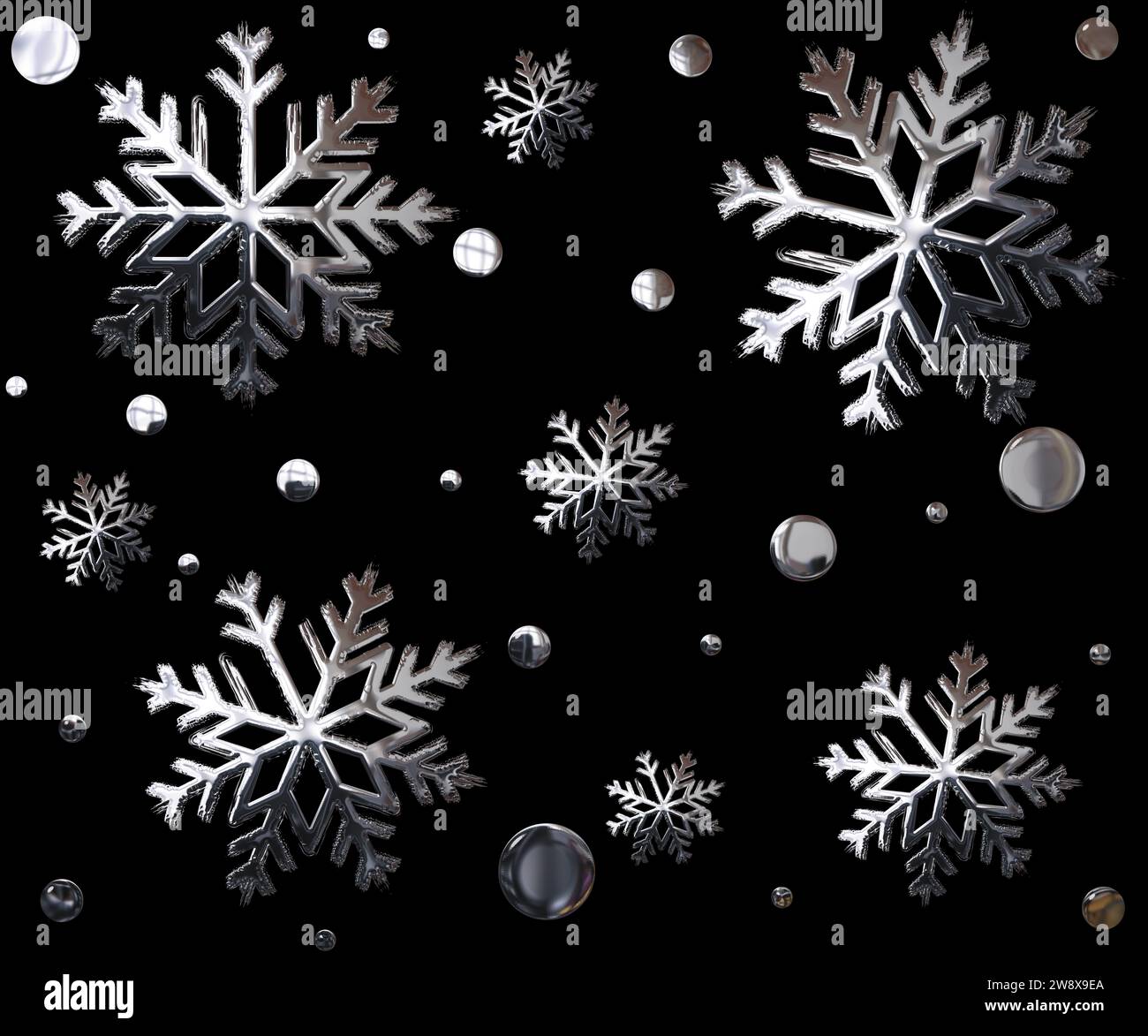 Night sky with snowflakes hi-res stock photography and images - Alamy