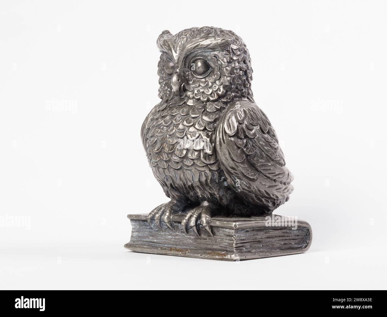 Bavaria, Germany - December 22. 2023: Vintage tin owl figurine, made in ...