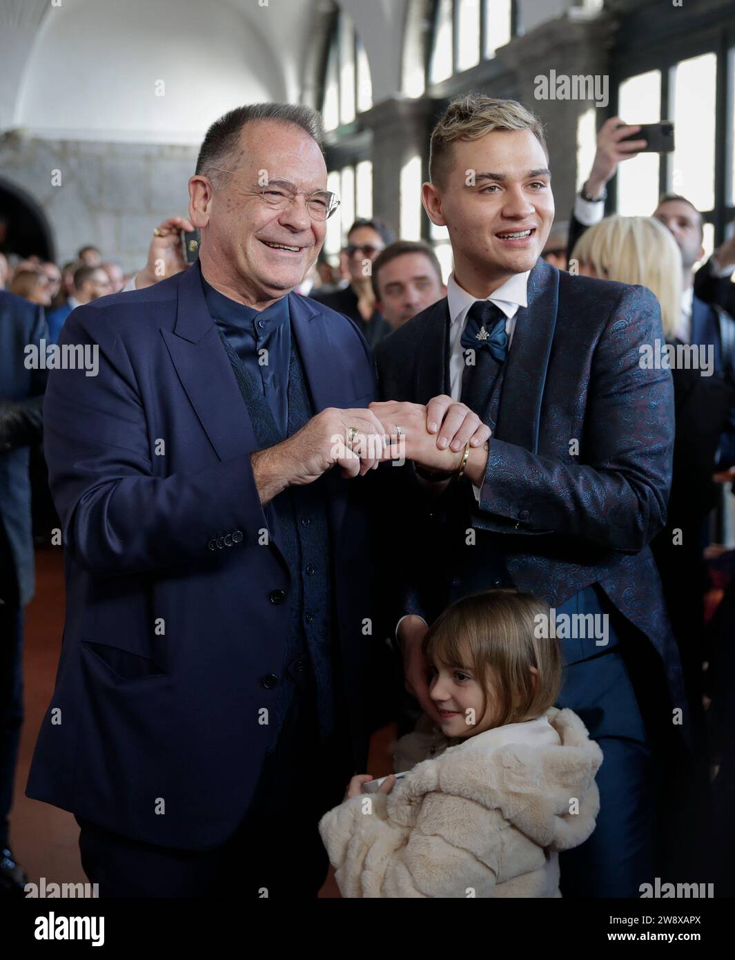 Naples, the civil ceremony of Alessandro Cecchi Paone and Simone ...