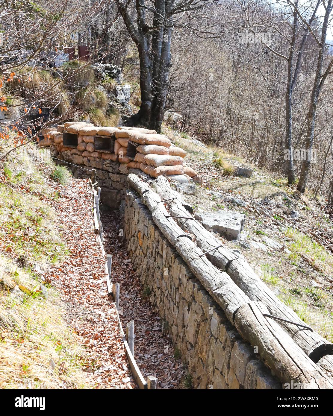Sandbags wwi trench hi-res stock photography and images - Alamy